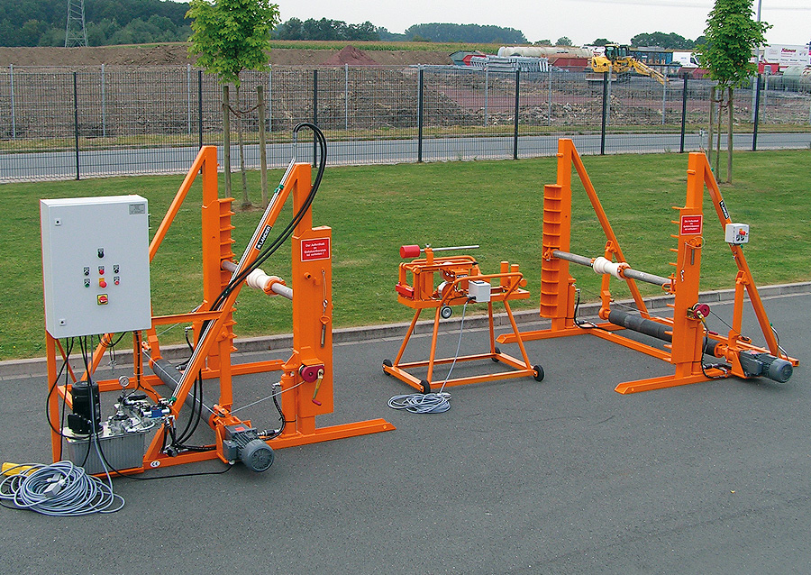 LANCIER CABLE GmbH: Drum lifting, storing and coiling